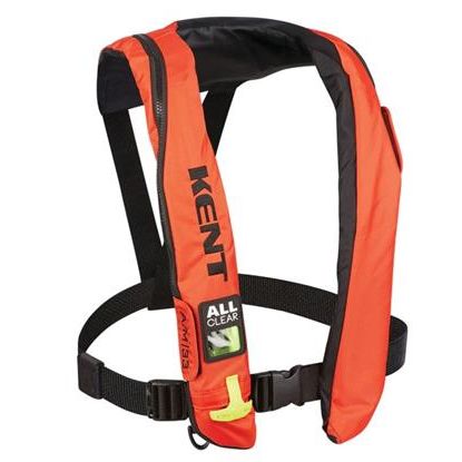 Kent Life Vest A/M 33 - Auto-Inflate - USCG Approved - Orange – 24Hr Safety