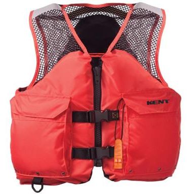 Kent Life Vest - USCG Approved - Mesh Deluxe - Orange – 24Hr Safety